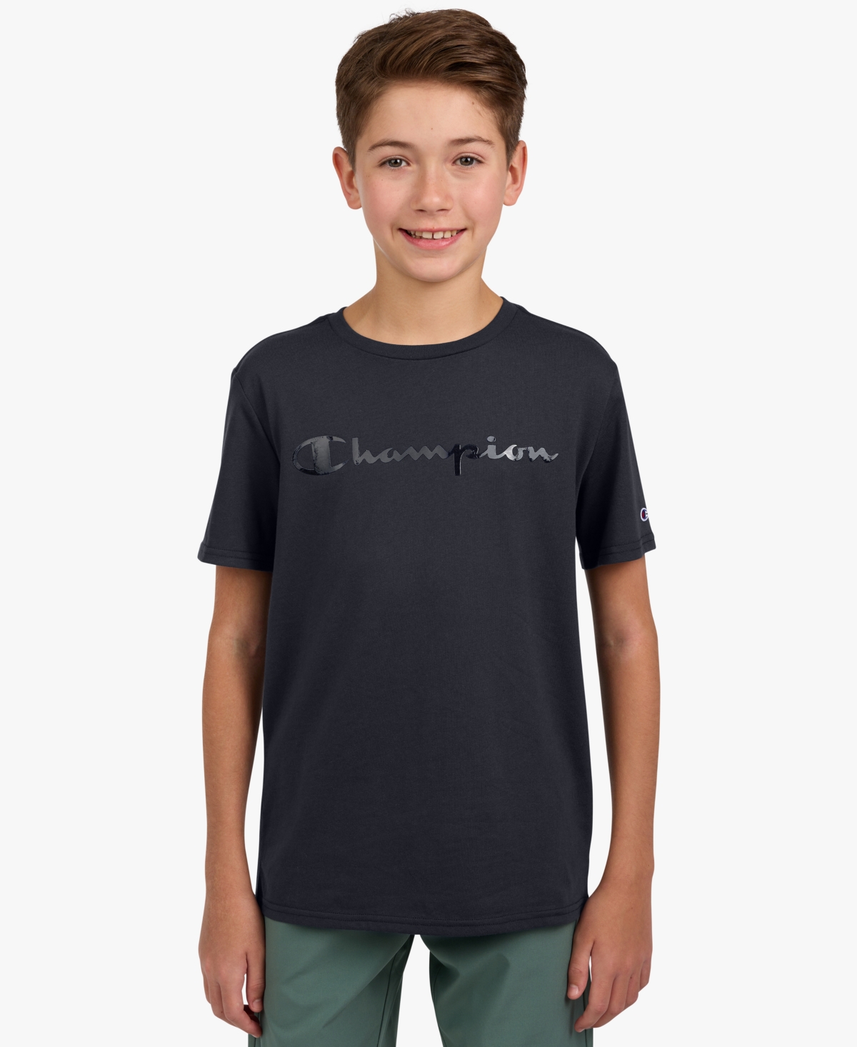 Click here for Champion Big Boys Signature Tonal Logo T-Shirt - N... prices