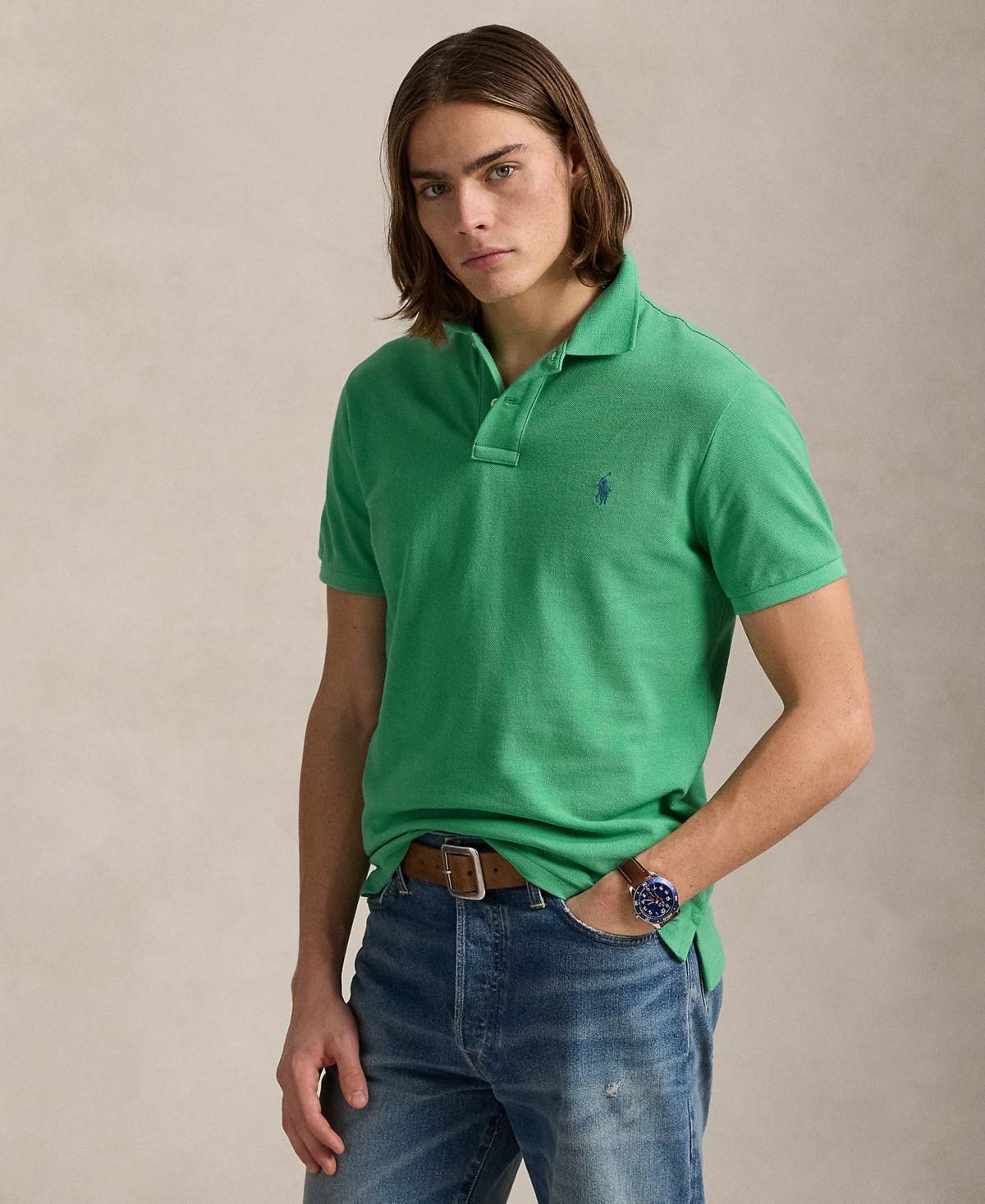 Click here for Polo Ralph Lauren Mens Classic-Fit Cotton Polo Shi... prices