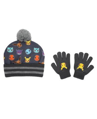Pokemon Boys Hat & Gloves Set - Macy's