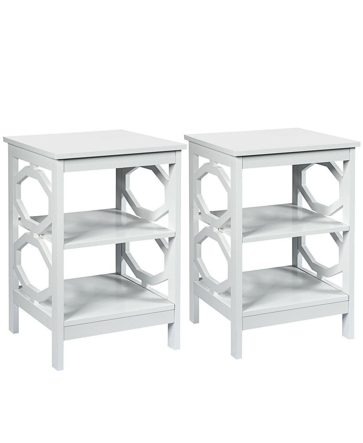 Click here for Gouun 2 Pieces 3-tier Nightstand Sofa Side End Acc... prices