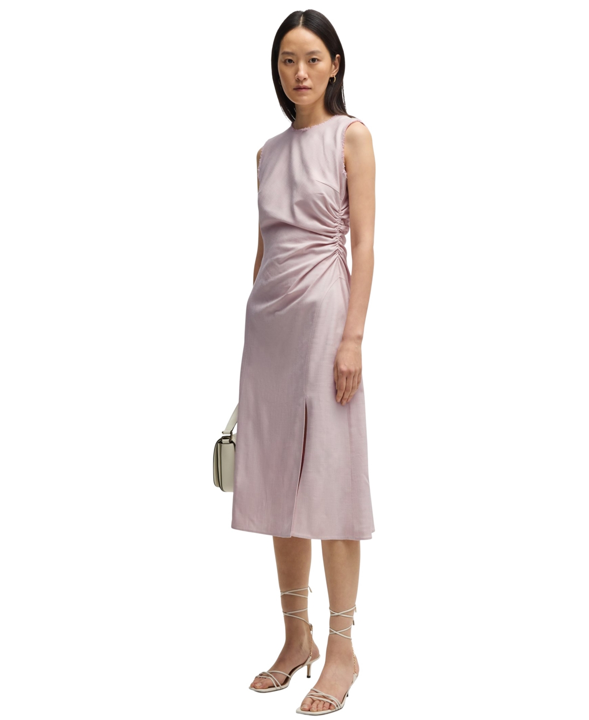 Click here for Boss by Hugo Boss Womens Melange Crew-Neck Dress -... prices