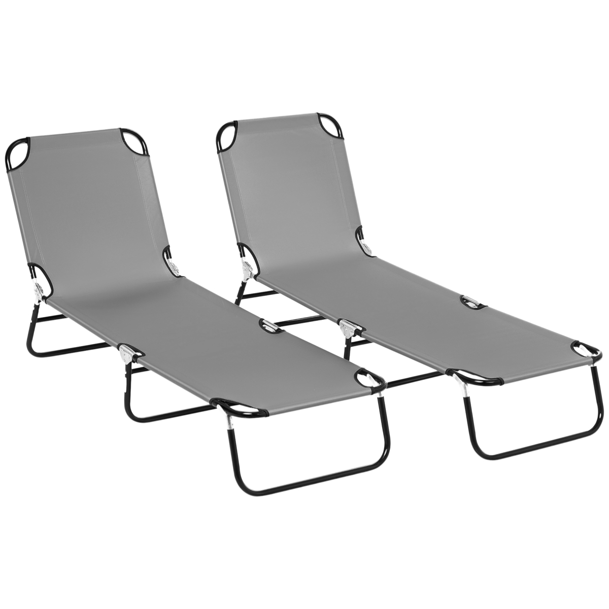 Click here for Outsunny Folding Chaise Lounge Set of 2 with Adjus... prices