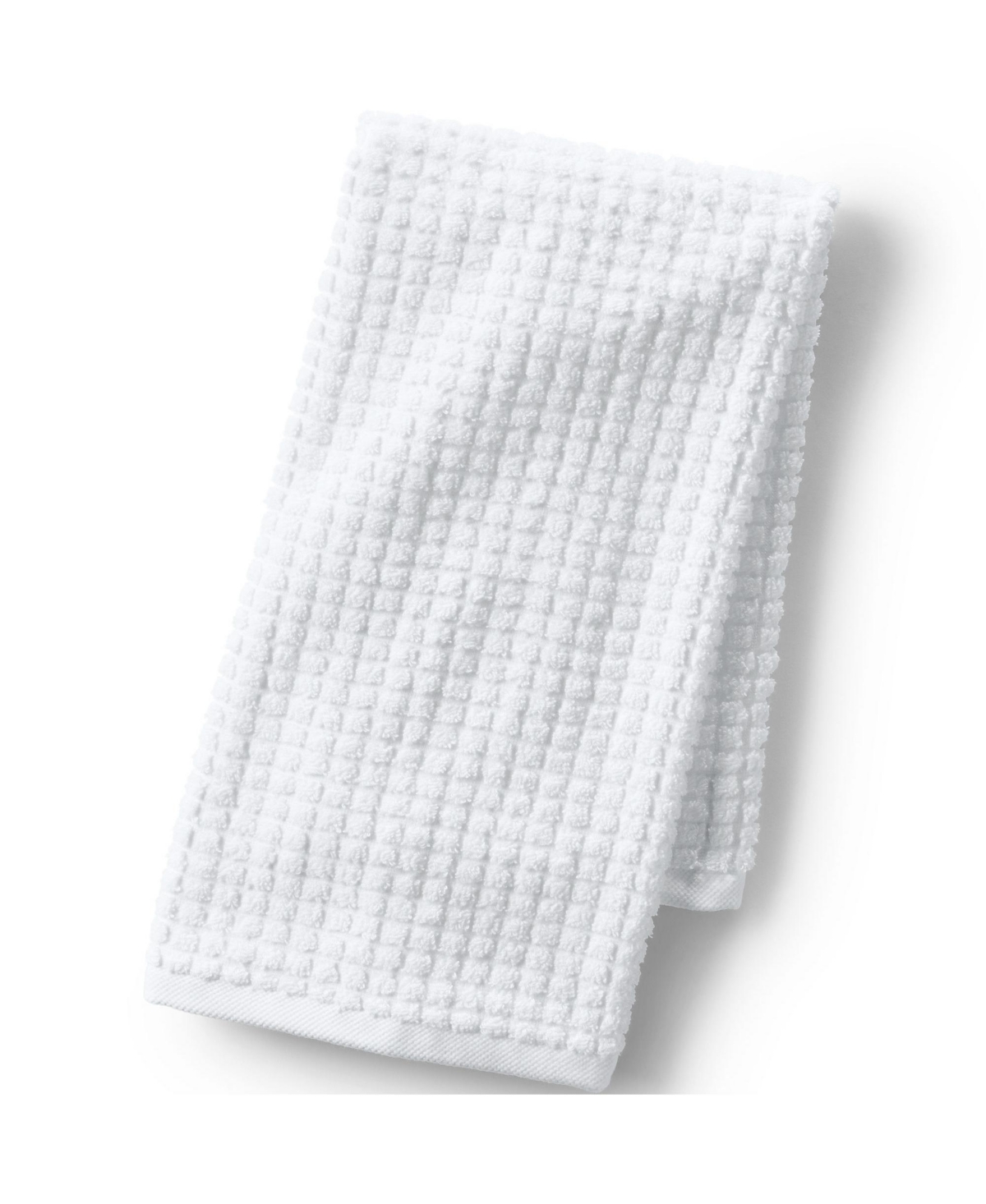 Click here for Lands End Cotton Waffle Hand Towel - White prices