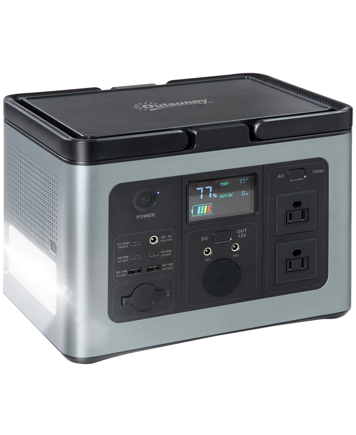 Click here for Outsunny Portable LiFePO4 Power Station with Table... prices