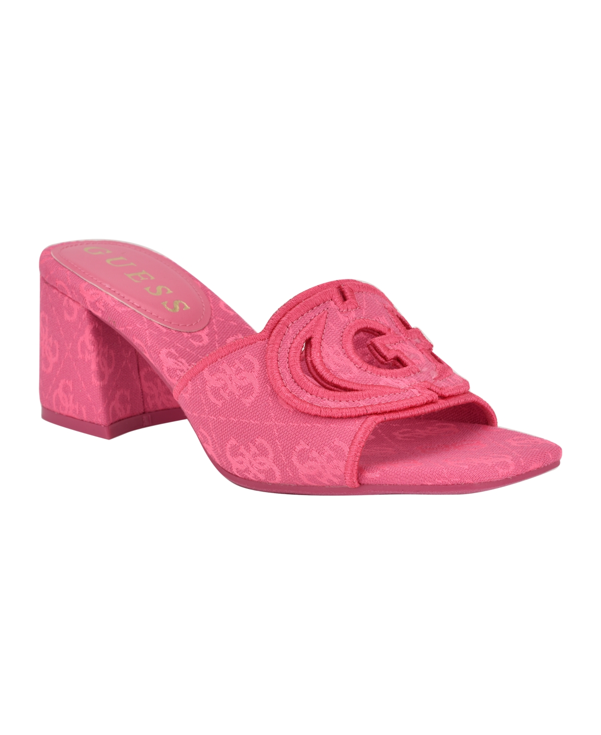 Click here for Guess Womens Galsee Quattro-g Cutout Block Heel Sa... prices