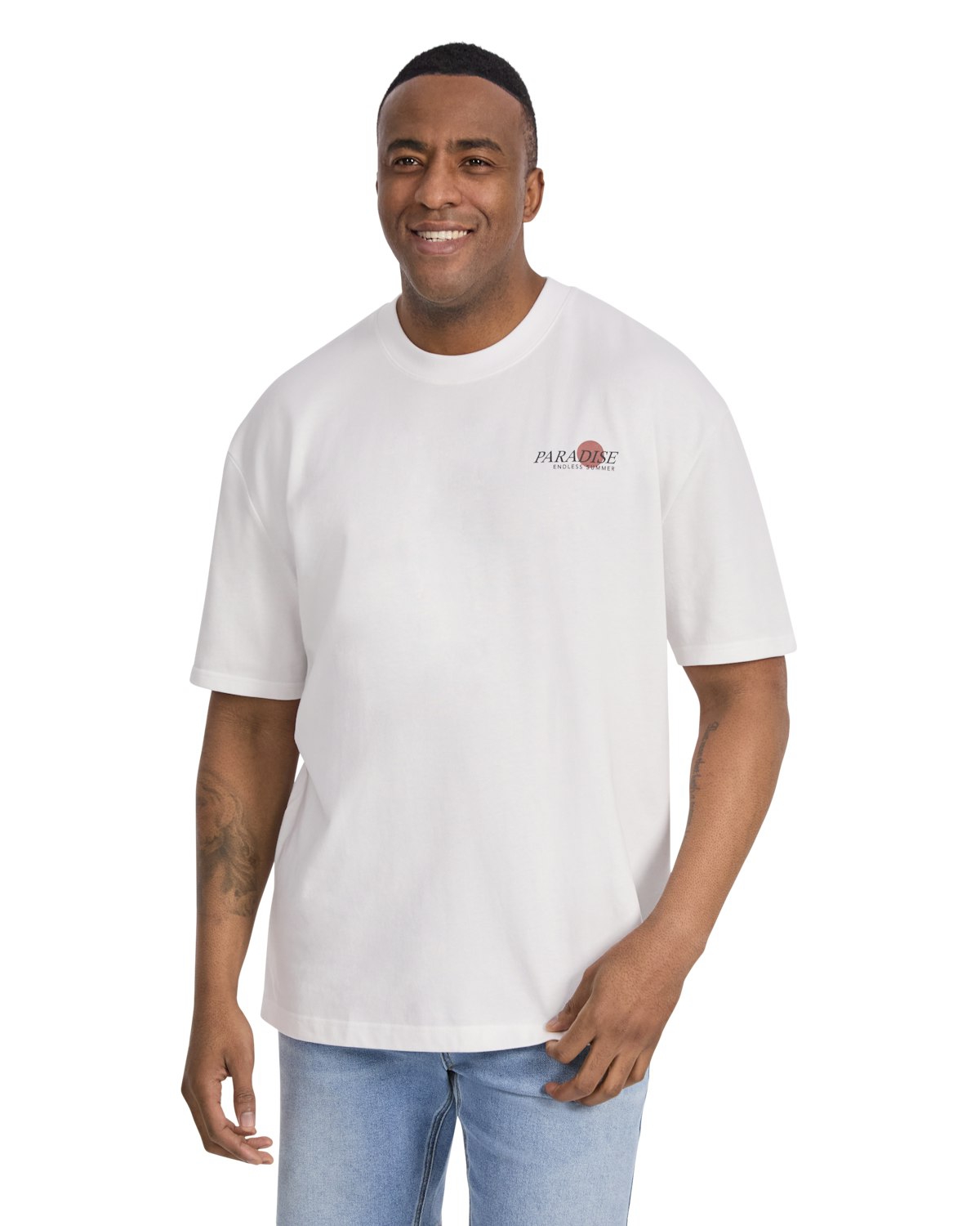 Click here for Johnny Bigg Mens Paradise Relaxed Fit Tee - White prices