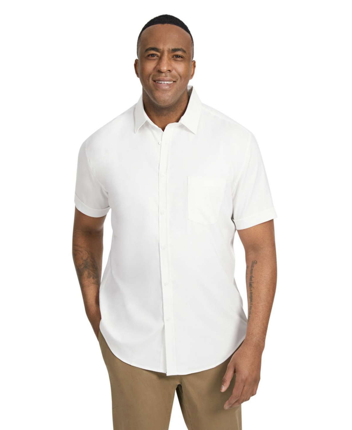 Click here for Johnny Bigg Mens Deniro Stretch Shirt - White prices