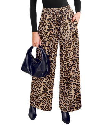Cupshe Women's Walk on the Wild Side Wide Leg Pants - Macy's