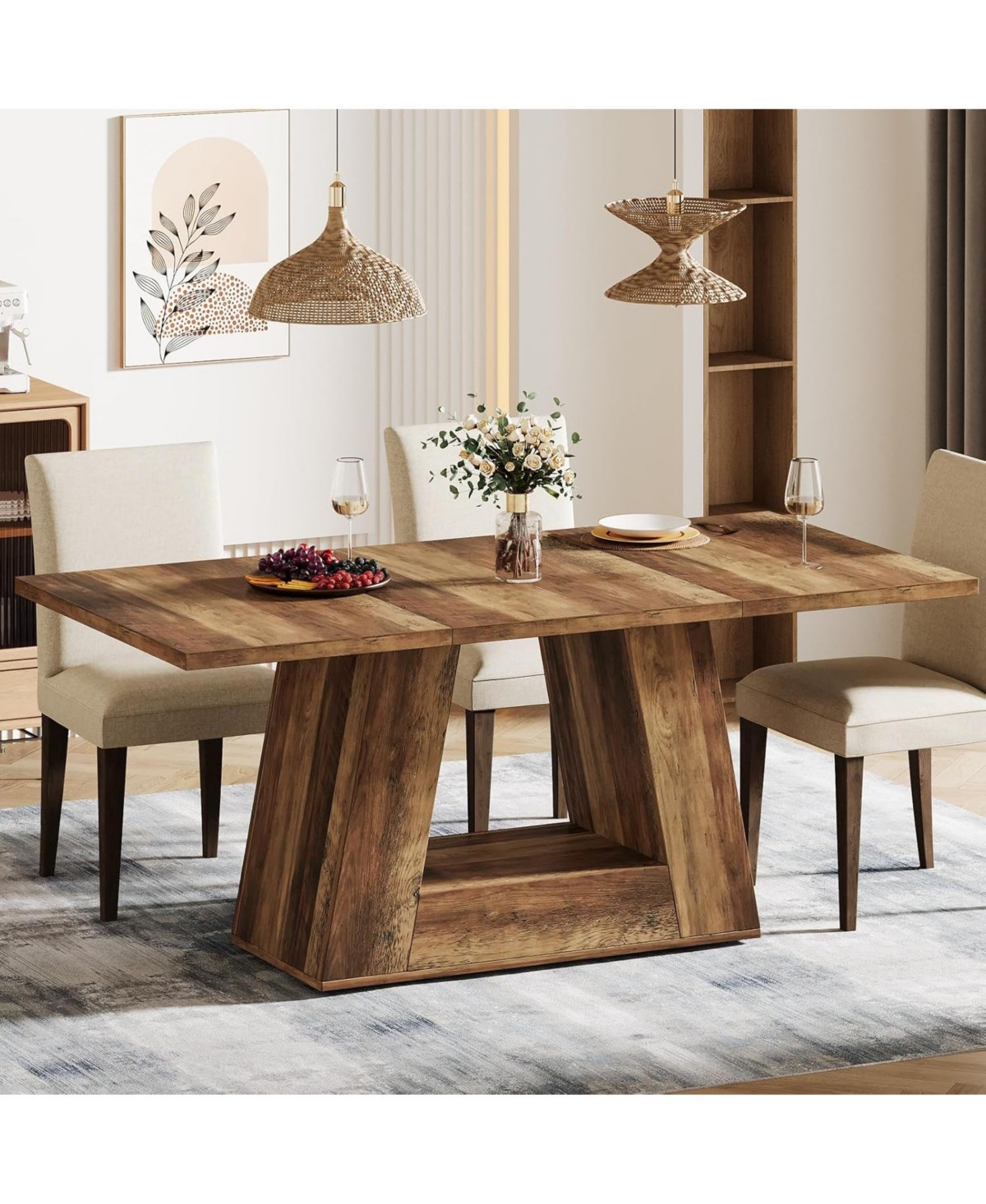Click here for Tribesigns Dining Table for 4 to 6 People  63"... prices