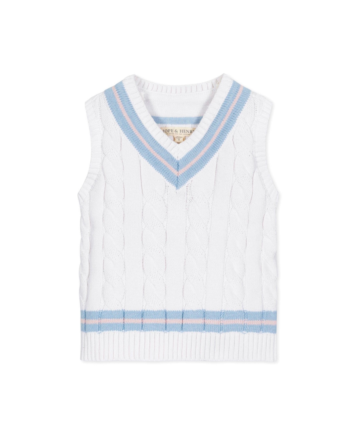 Click here for Hope & Henry Boys Organic V-Neck Cricket Sweater V... prices