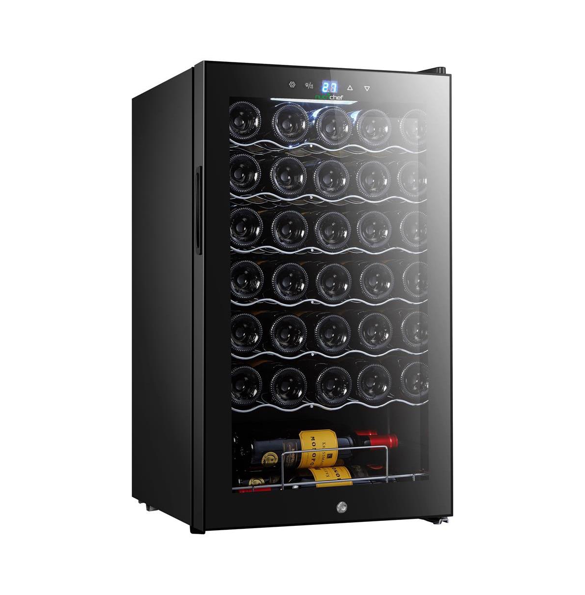Click here for NutriChef 34-Bottle Wine Cooler with Digital Touch... prices