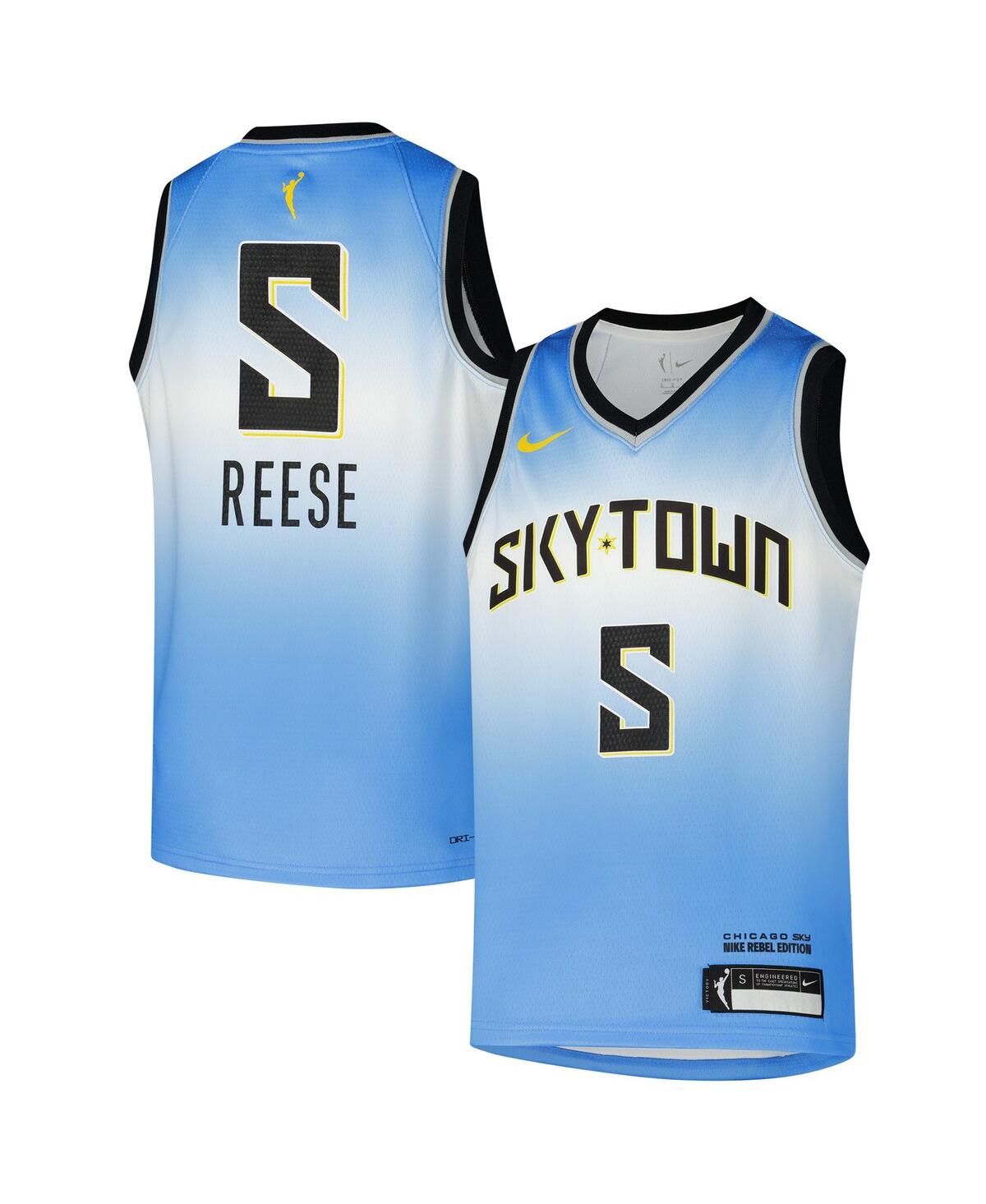 Click here for Nike Big Boys and Girls Angel Reese Light Blue Chi... prices