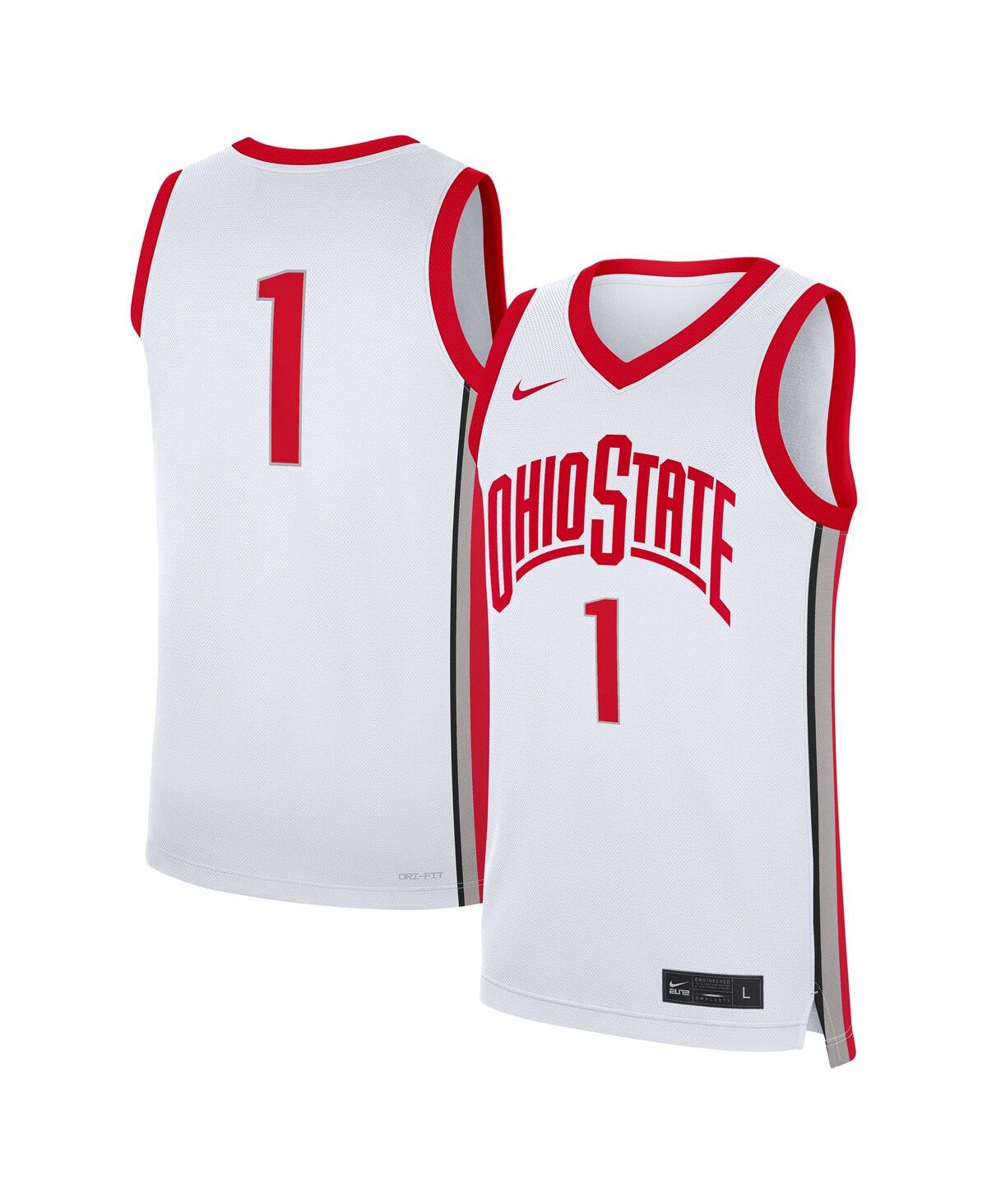 Click here for Nike Mens 1 White Ohio State Buckeyes Home Replica... prices
