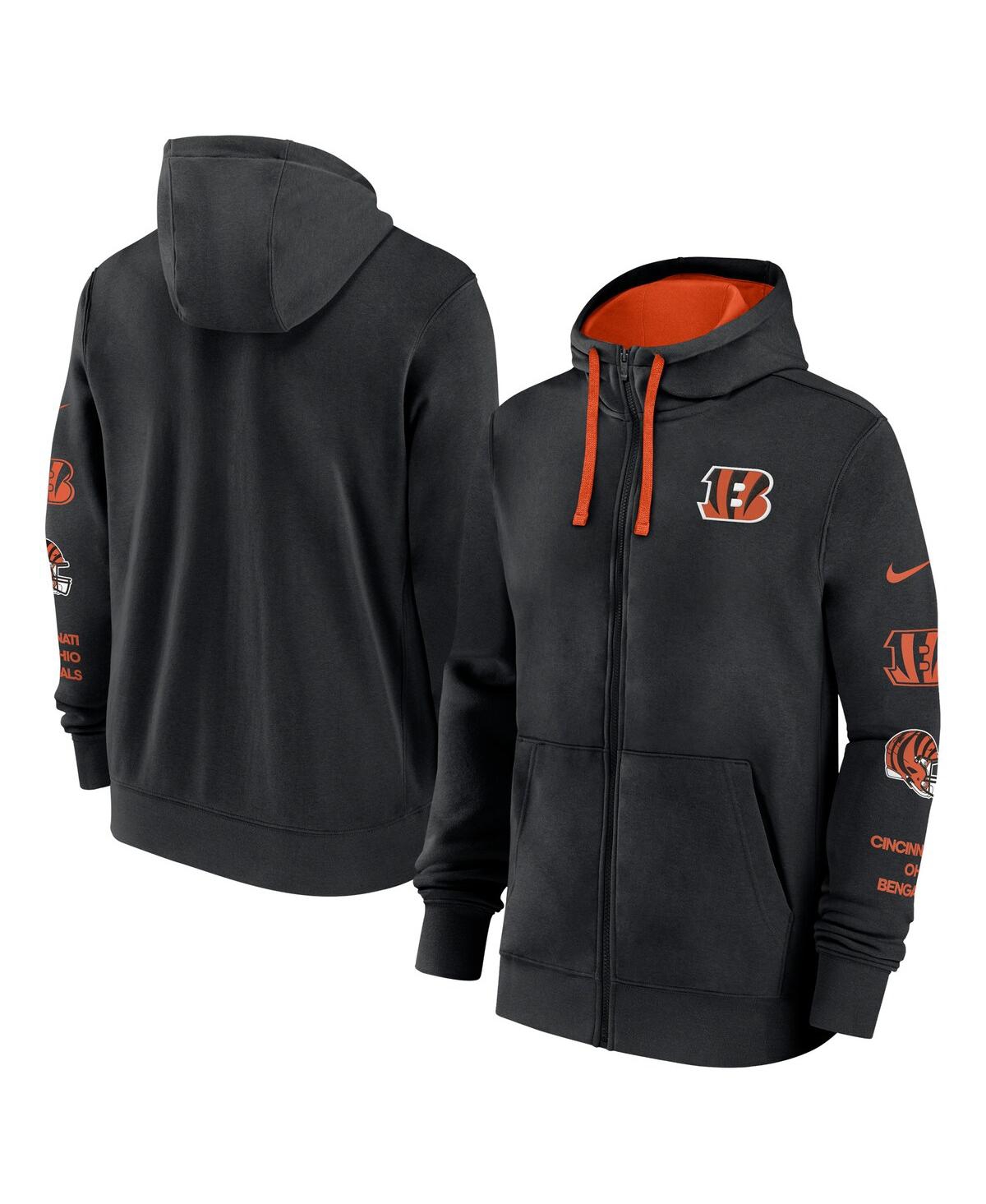Click here for Nike Mens Black Cincinnati Bengals Club Full-Zip H... prices