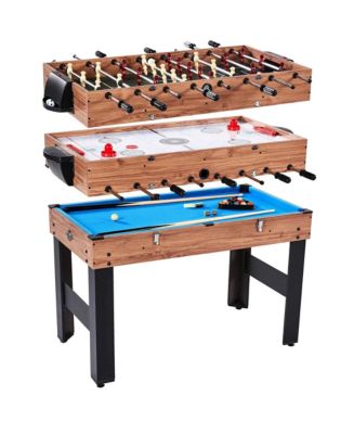 Lancaster Gaming Company Lancaster 3 in 1 Pool Billiard, Slide Hockey ...