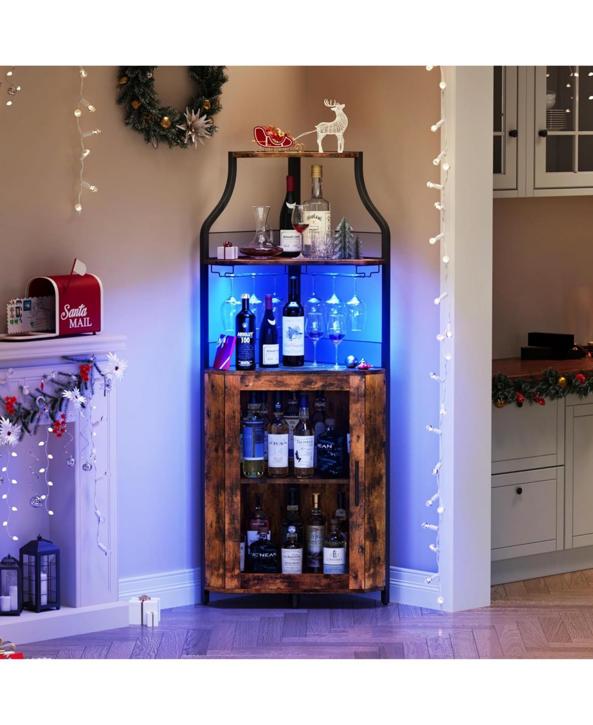 Click here for gaomon Corner Bar Cabinet - Wine Bar Cabinet with... prices