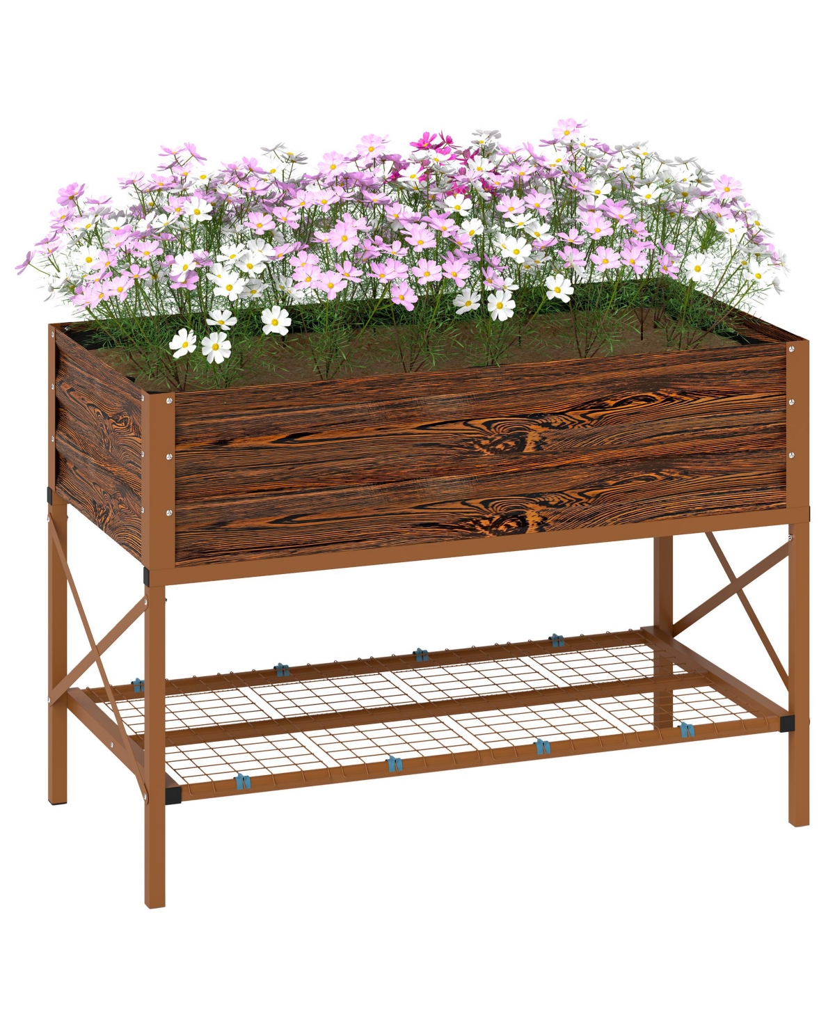 Click here for Outsunny Galvanized Raised Garden Bed w/Legs and S... prices