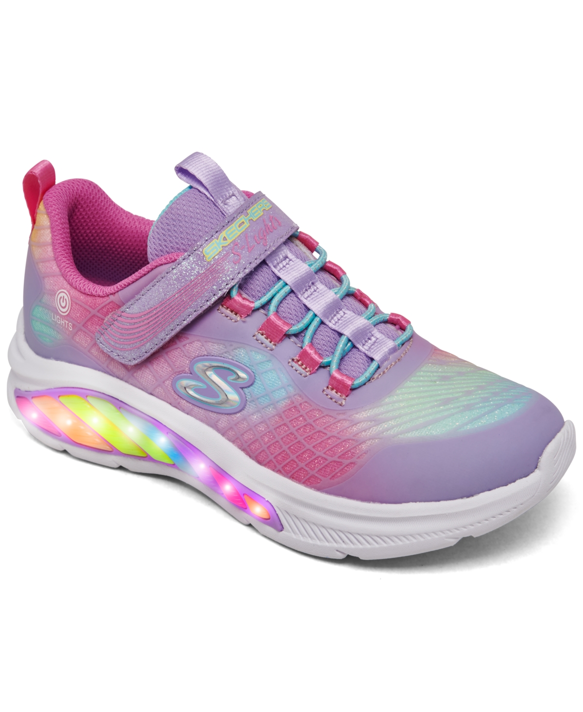Click here for Skechers Little Girls S-Lights: Rainbow Cruisers -... prices