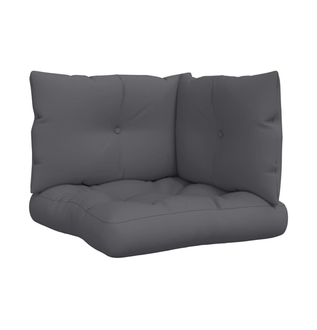 Click here for vidaXL Pallet Cushions 3 pcs Anthracite Fabric - A... prices