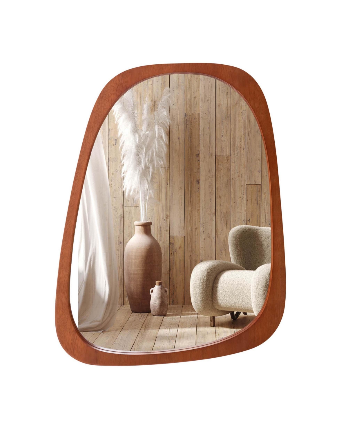 Click here for Costway 26.5 x 21 Irregular Wall Mirror Asymmetric... prices