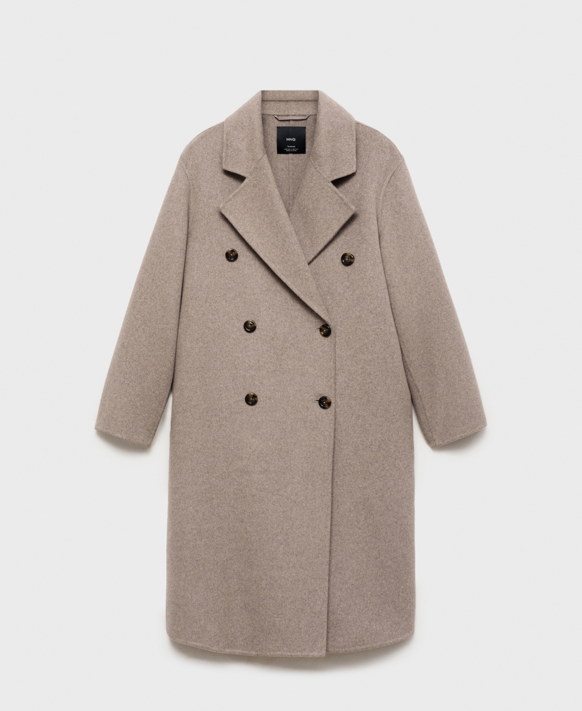 Click here for Mango Womens Handmade Oversized Wool Coat - Medium... prices