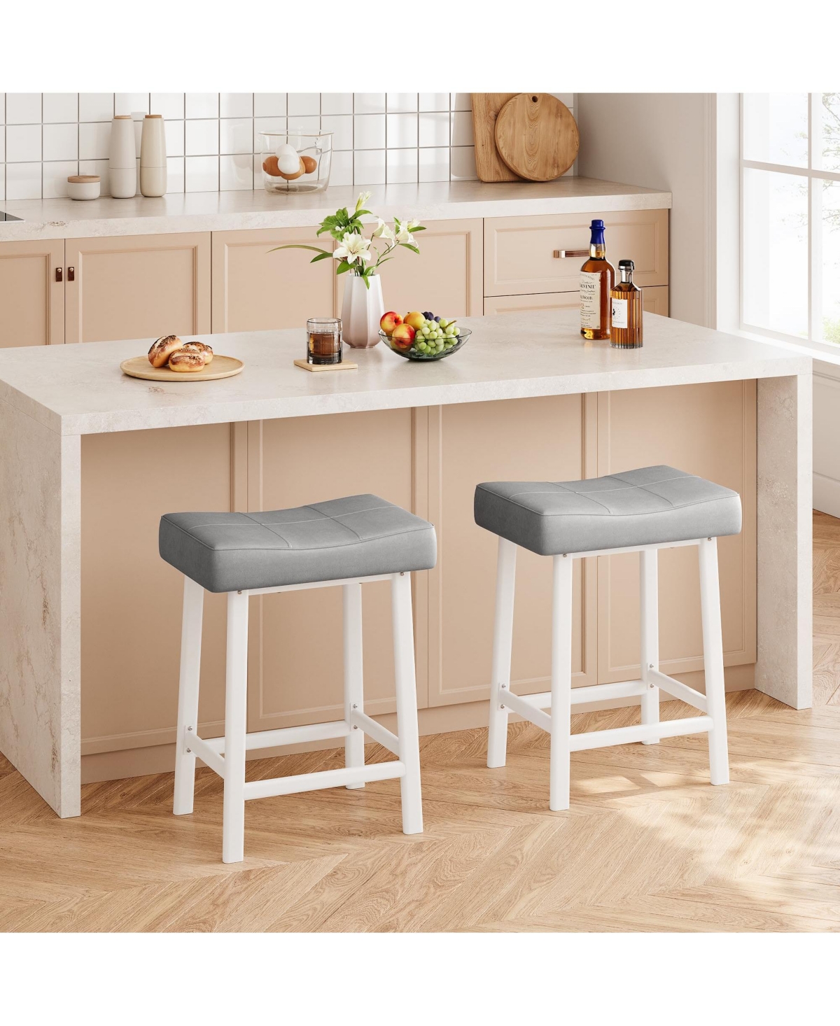 Click here for gaomon Set of 2 Ergonomic 24 Counter Height Bar St... prices