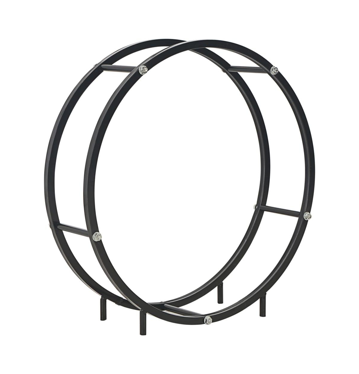 Click here for Firewood Rack Black 27.6x7.9x27.6 Steel - Black prices