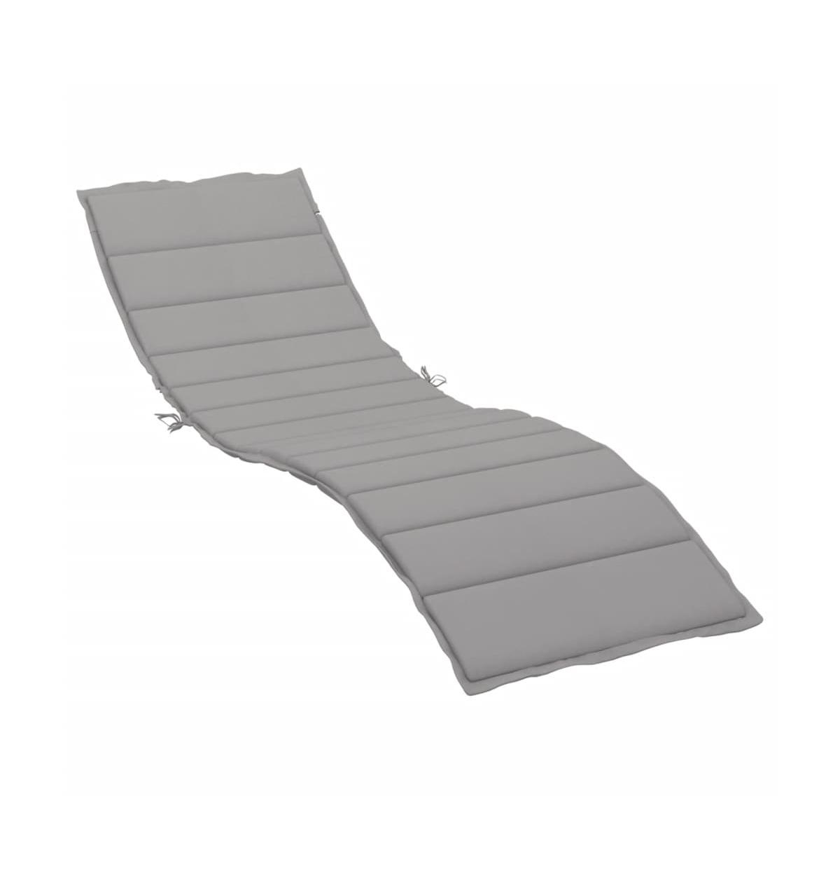 Click here for Sun Lounger Cushion Gray 78.7x23.6x1.2 Oxford Fabr... prices