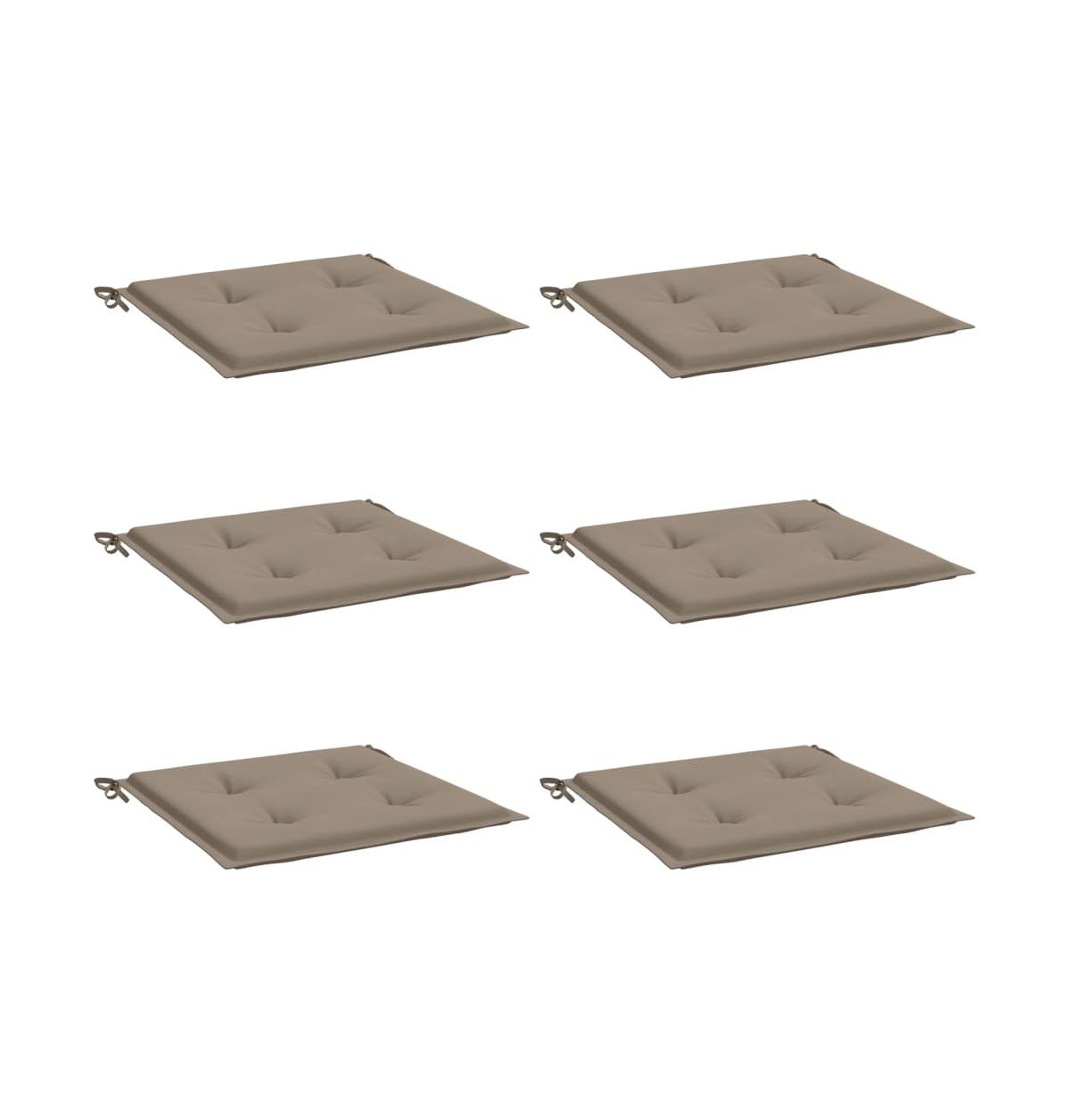 Click here for Garden Chair Cushions 6 pcs Taupe 19.7x19.7x1.2 Ox... prices