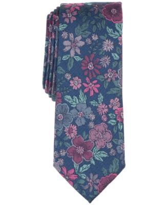 Bar III Men's Bloom Floral Tie, Created for Macy's - Macy's