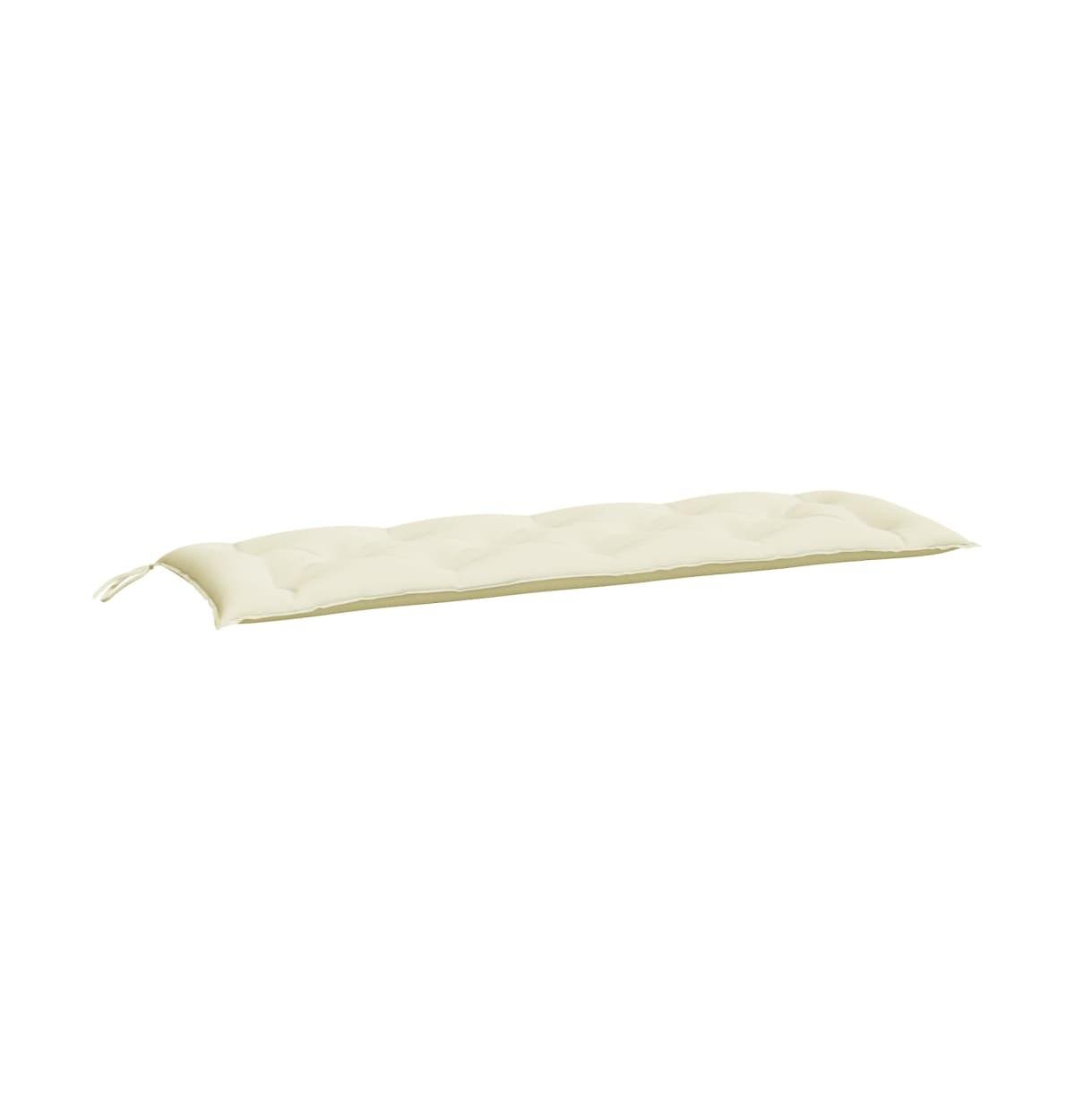 Click here for Garden Bench Cushion Cream White 59.1x19.7x2.8 Oxf... prices