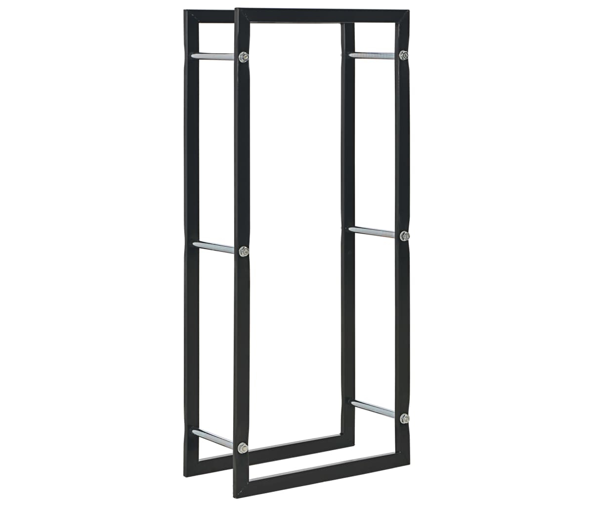 Click here for Firewood Rack Black 17.3x7.9x39.4 Steel - Black prices