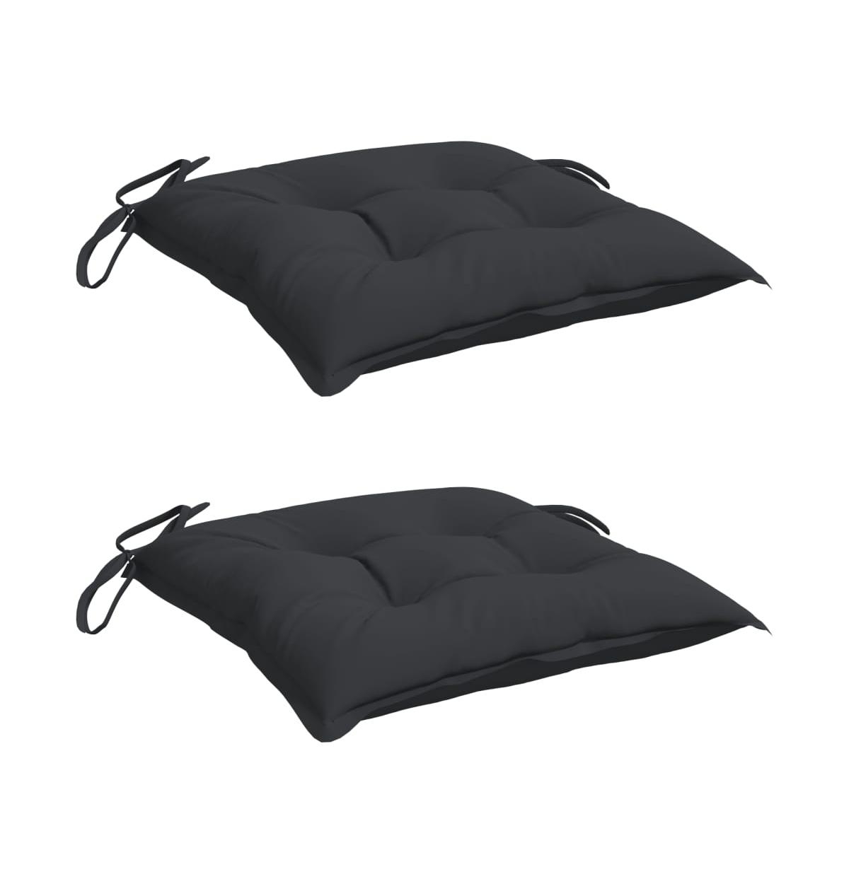 Click here for Chair Cushions 2 pcs Black 19.7x19.7x2.8 Oxford Fa... prices