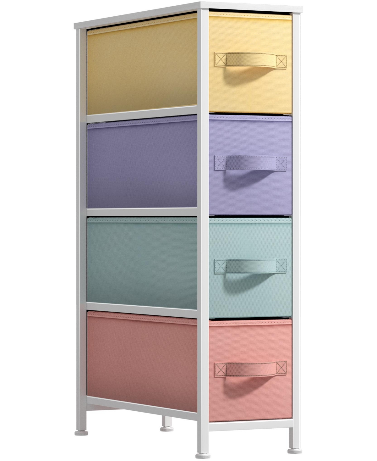 Click here for Sorbus Narrow 4 Drawers Dresser - Pastel prices