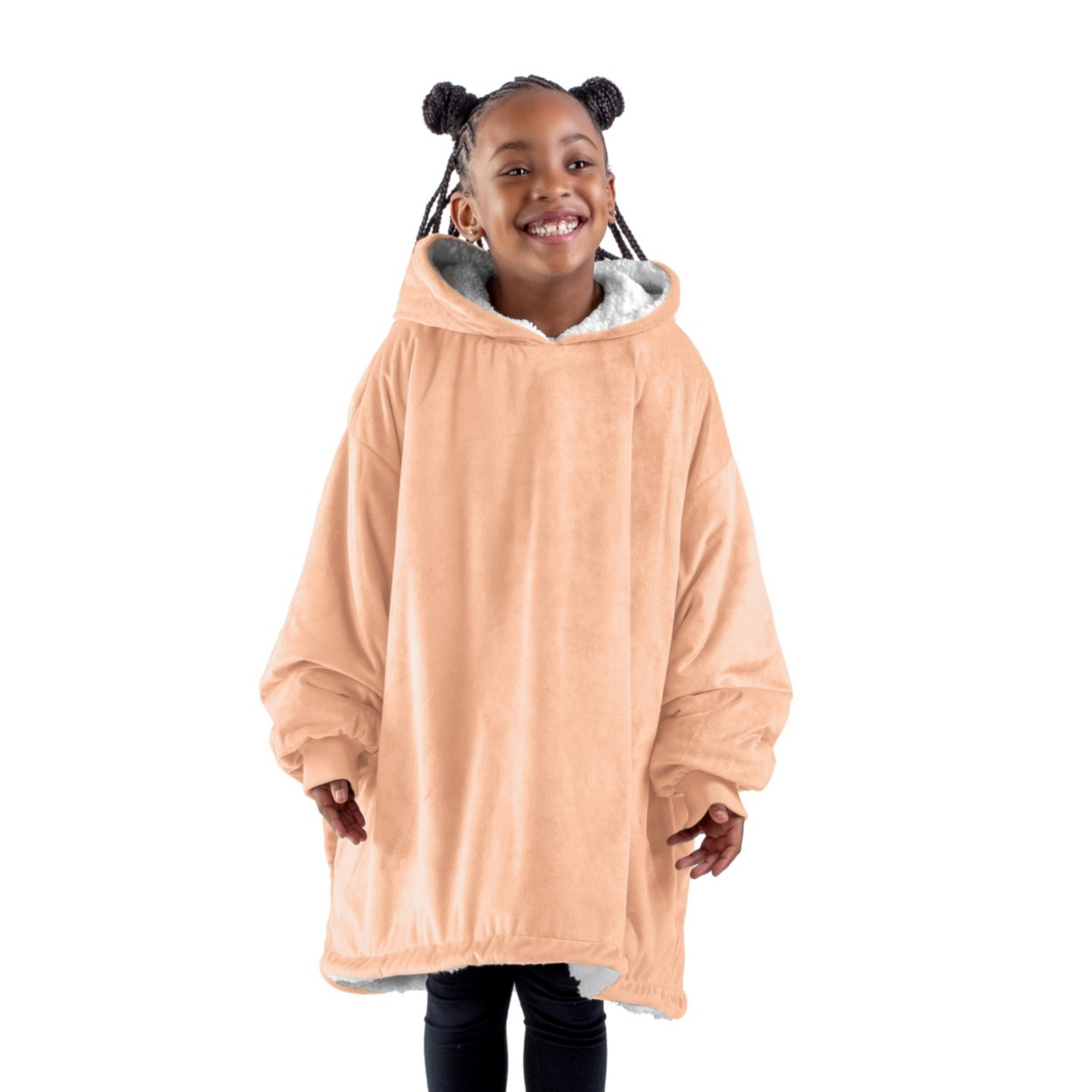 Click here for The Bare Homey - Youth Wearable Blanket - Sherpa S... prices