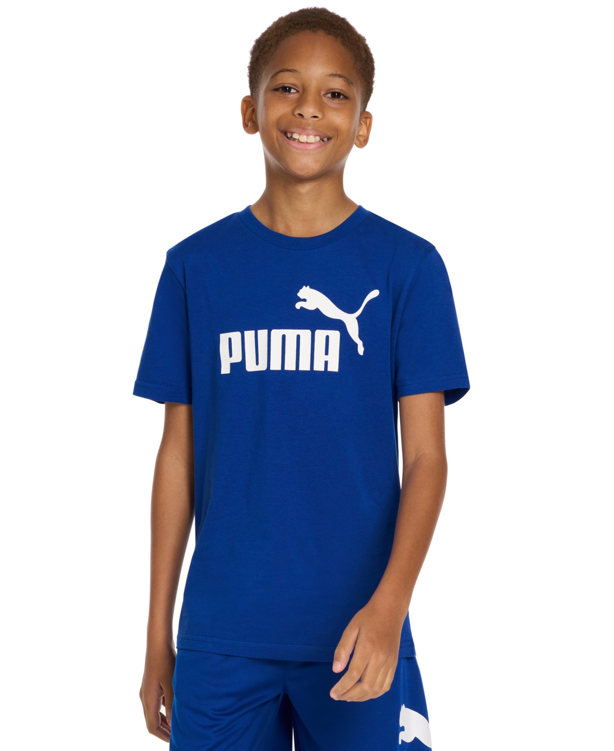 Click here for Puma Big Boys No 1 Logo Graphic Cotton T-Shirt - V... prices