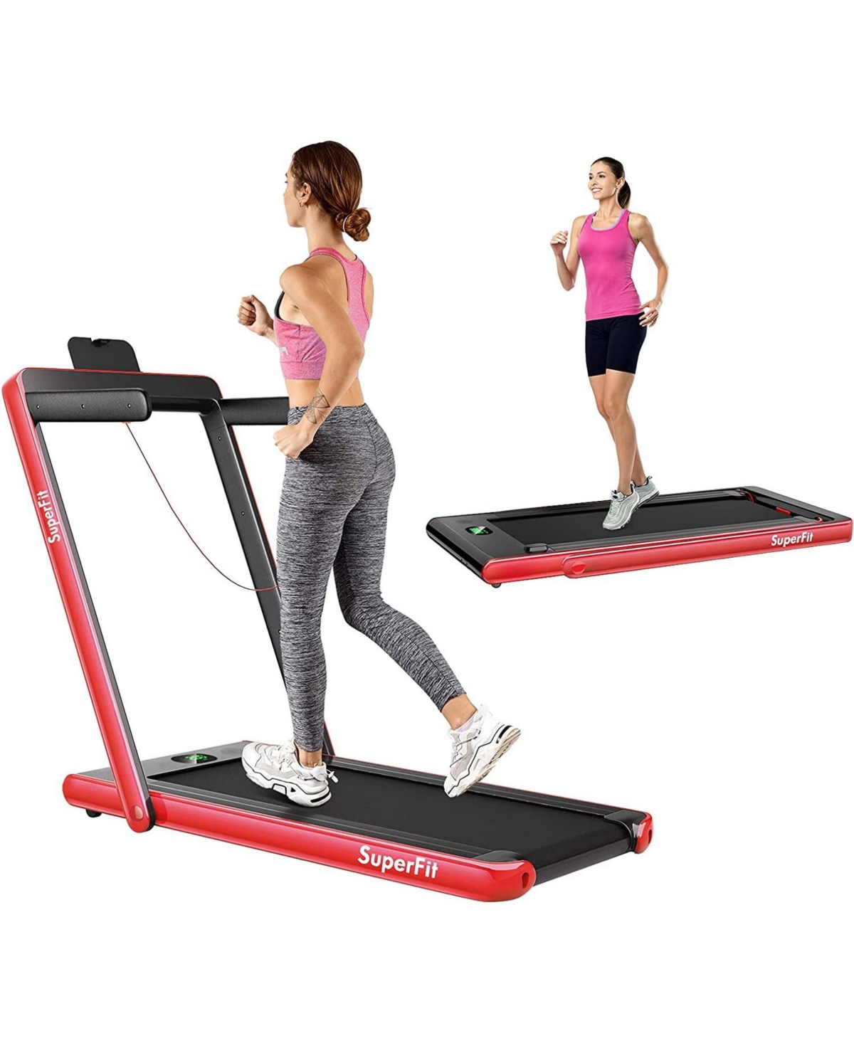 Click here for 2.25HP 2 in 1 Folding Treadmill with App Speaker R... prices