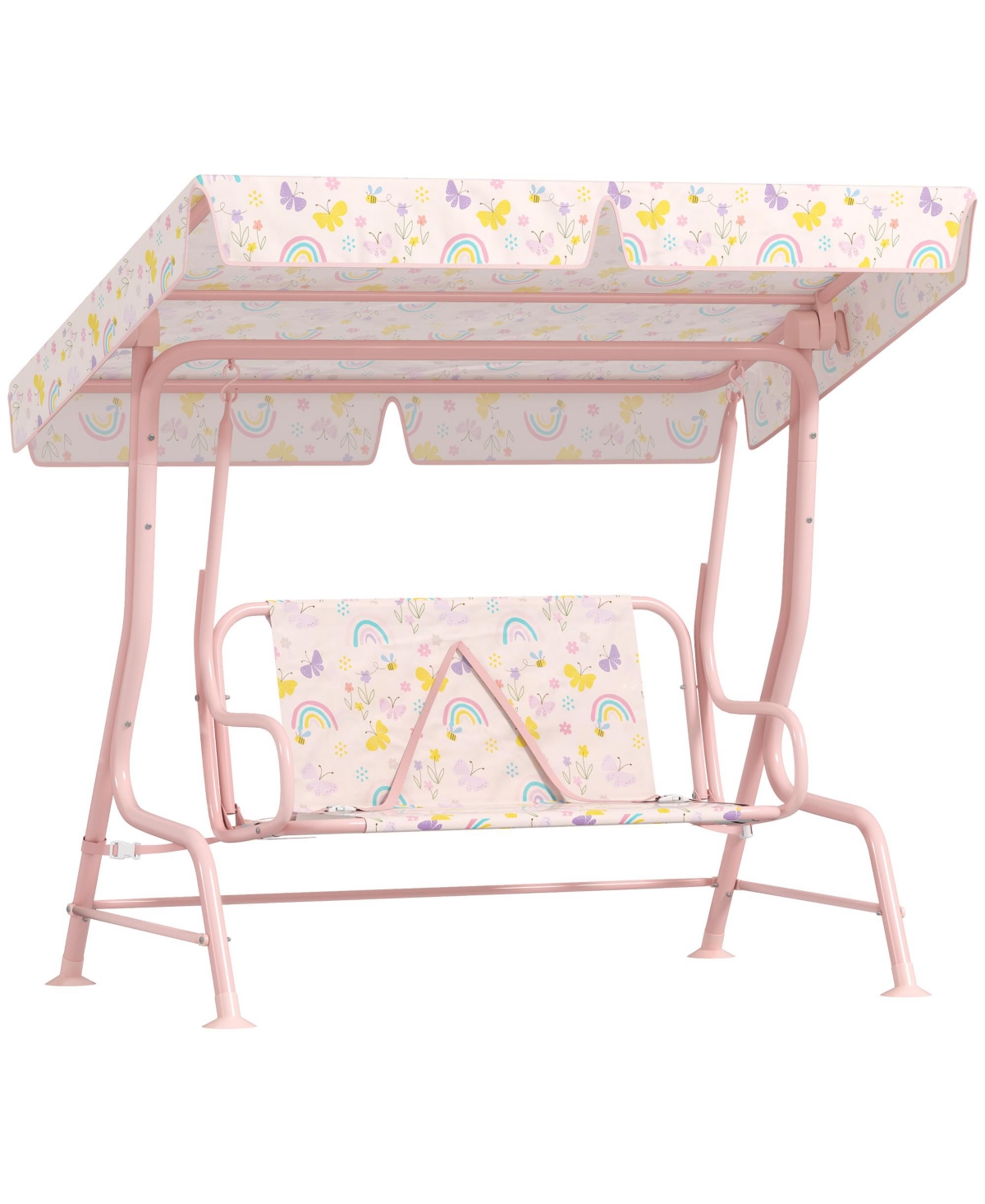 Click here for Qaba Kids Patio Swing  2-Seater Outdoor Porch Swin... prices