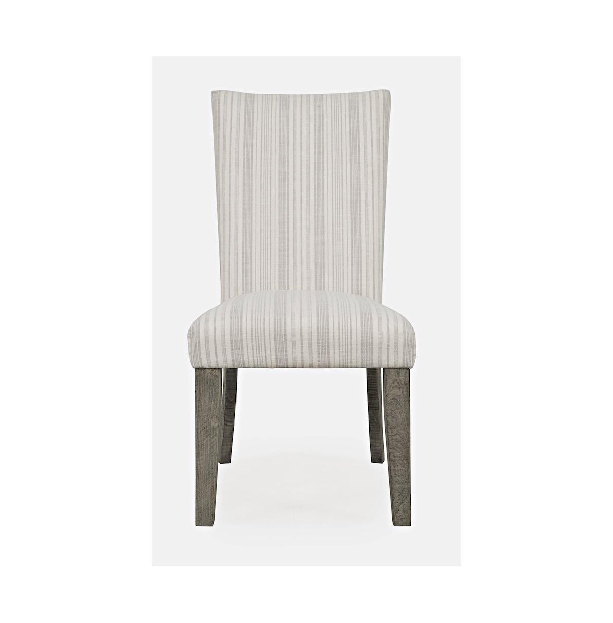 Click here for Solid Wood Parsons Striped Upholstery Dining Chair... prices