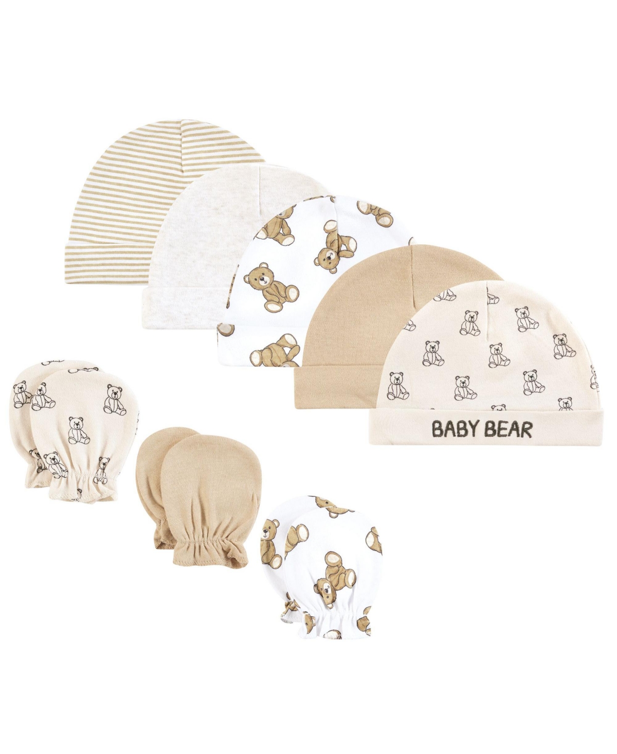 Click here for Hudson Baby Baby Boys Hudson Unisex 8Pk Cap/Scratc... prices