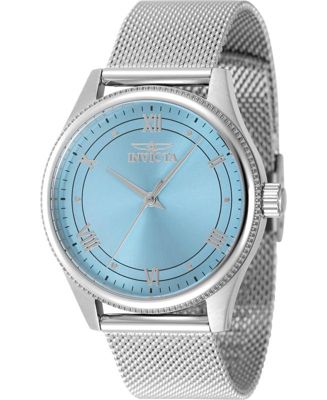Invicta Women's 48487 Celestial Quartz 3 Hand Light Blue Dial Watch ...