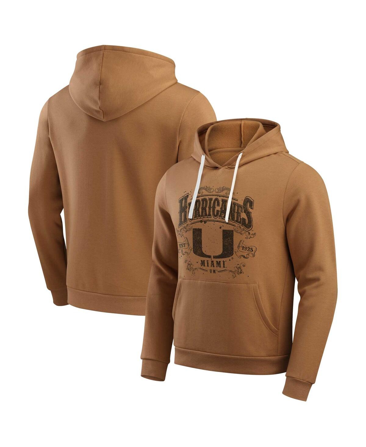 Click here for Fanatics Mens Tan Miami Hurricanes Camp Fleece Tri... prices