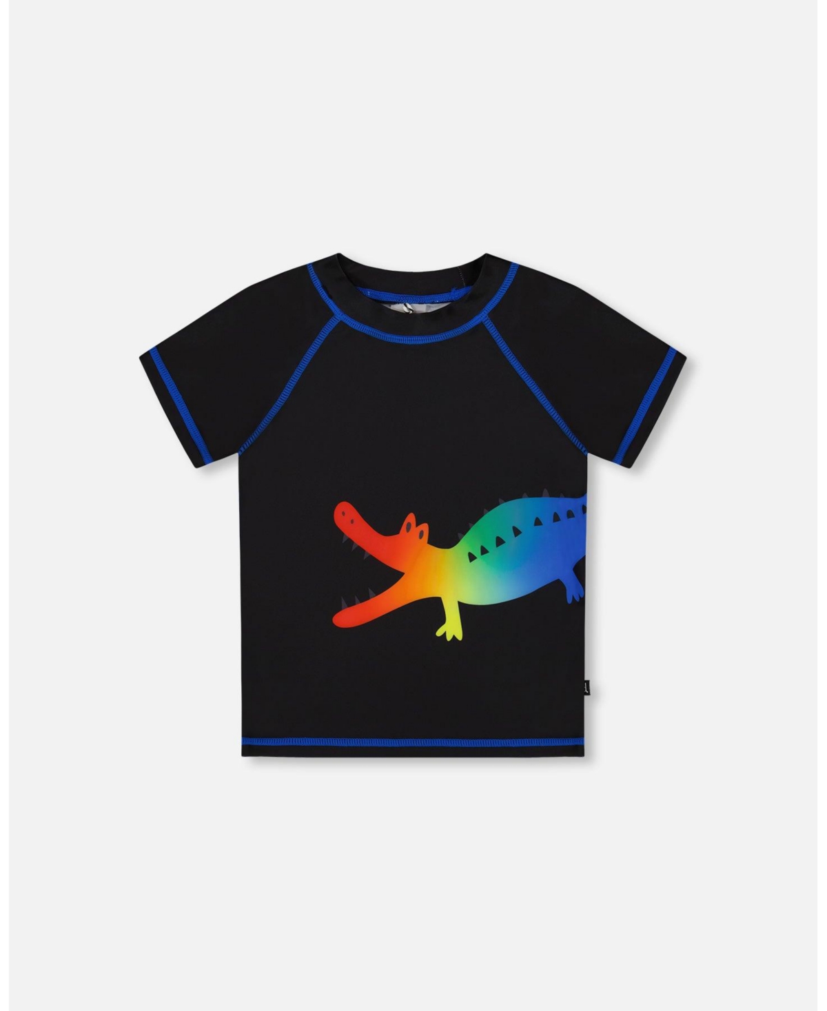 Click here for Deux par Deux Boys Short Sleeve Rashguard Black An... prices