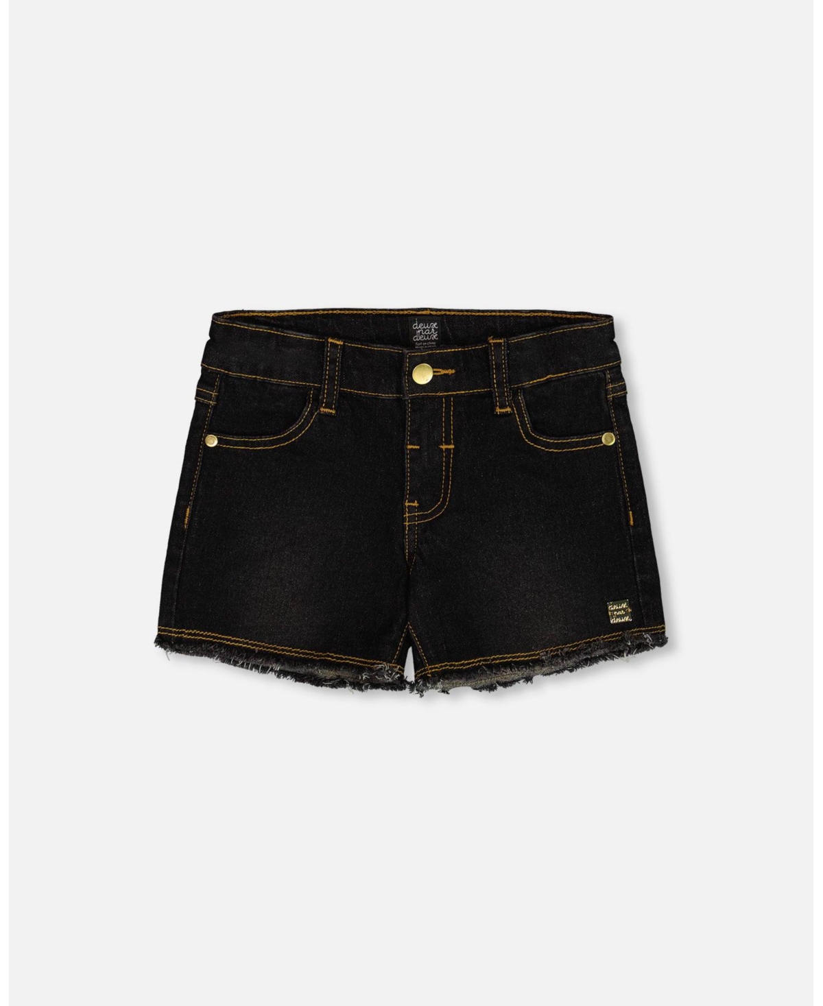 Click here for Deux par Deux Big Girls Jean Short With Embroidery... prices