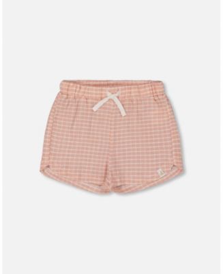 Deux par Deux Toddler Girls Crinkle Short Light Old Pink - Toddler ...