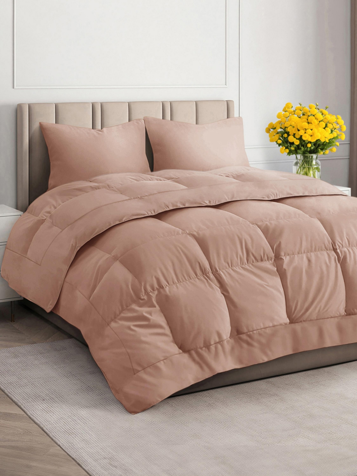 Click here for Premium Down Alternative Comforter - Twin - Mauve prices