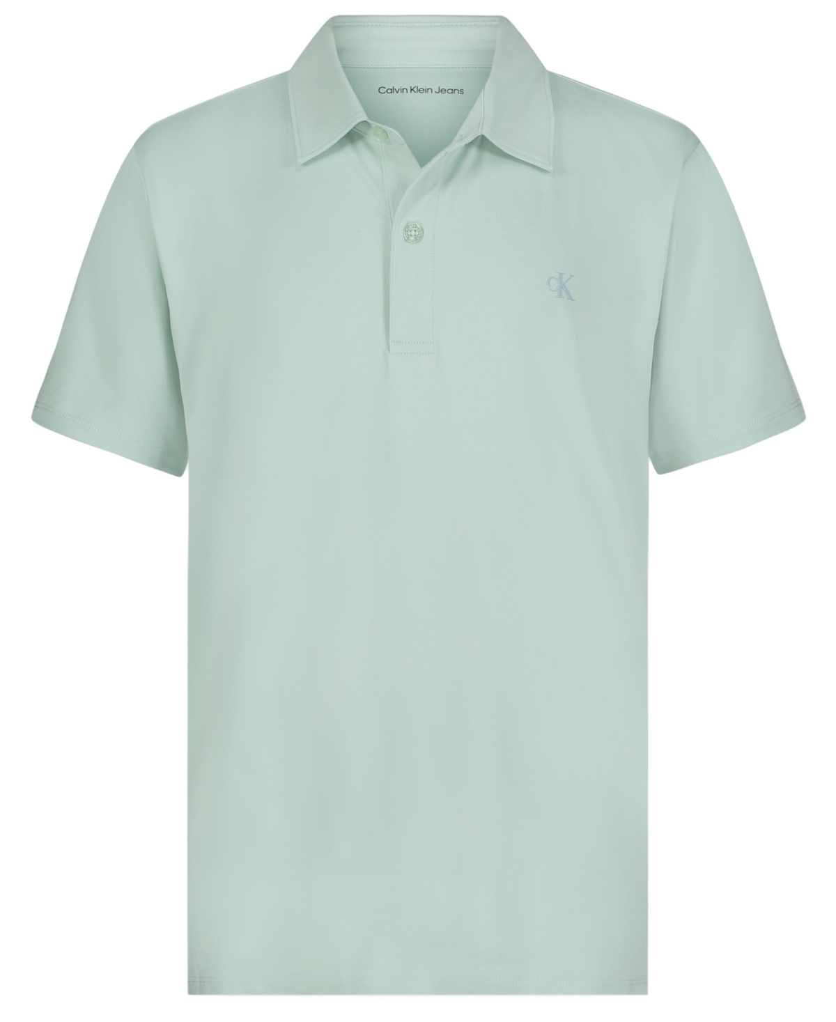 Click here for Calvin Klein Big Boys Tech Polo Shirt - Light sage prices
