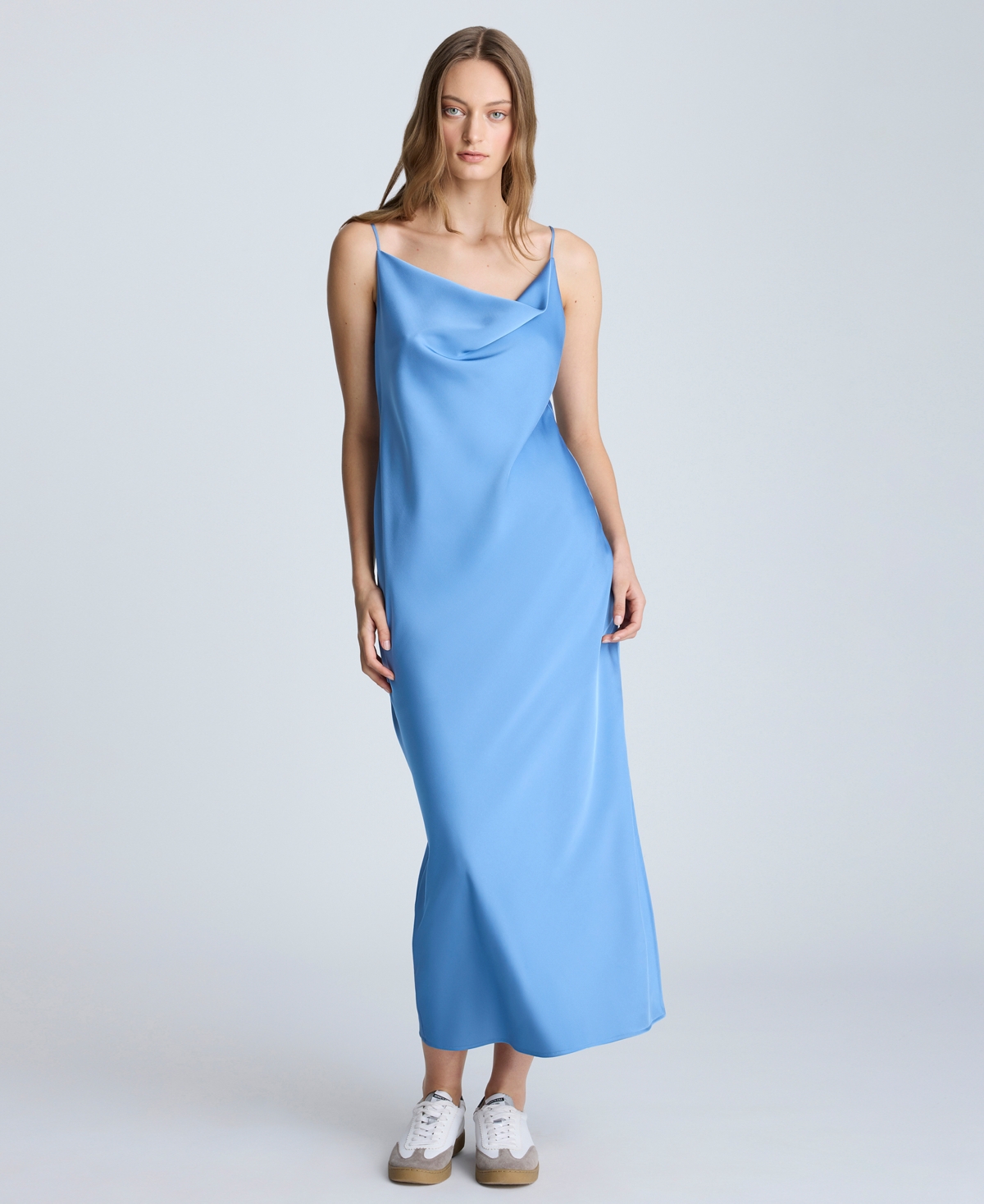 Click here for Kenneth Cole Womens Satin Cowlneck Maxi Dress - Sh... prices