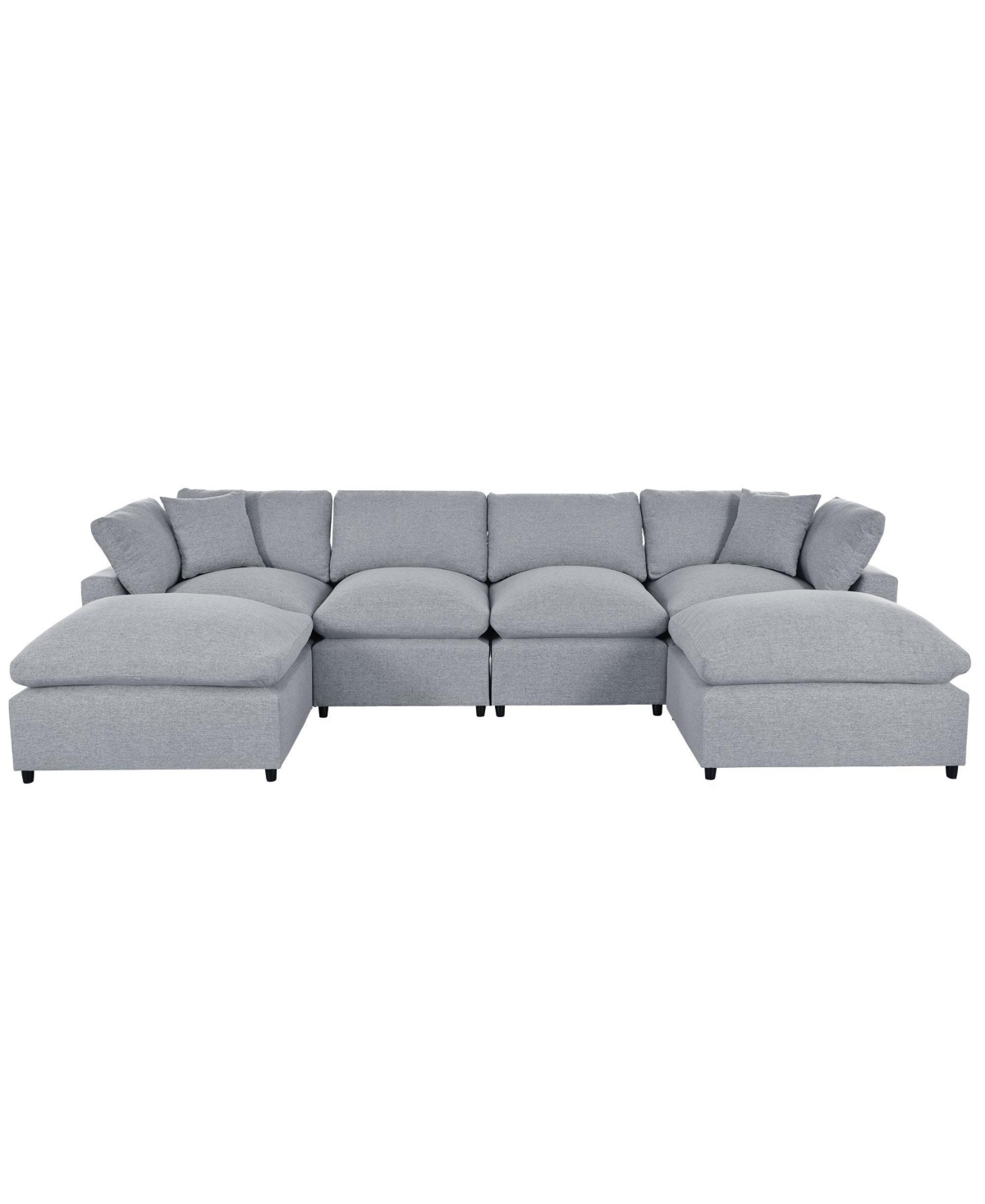 Click here for Modern Large U-Shape Sectional Sofa  2 Large Chais... prices