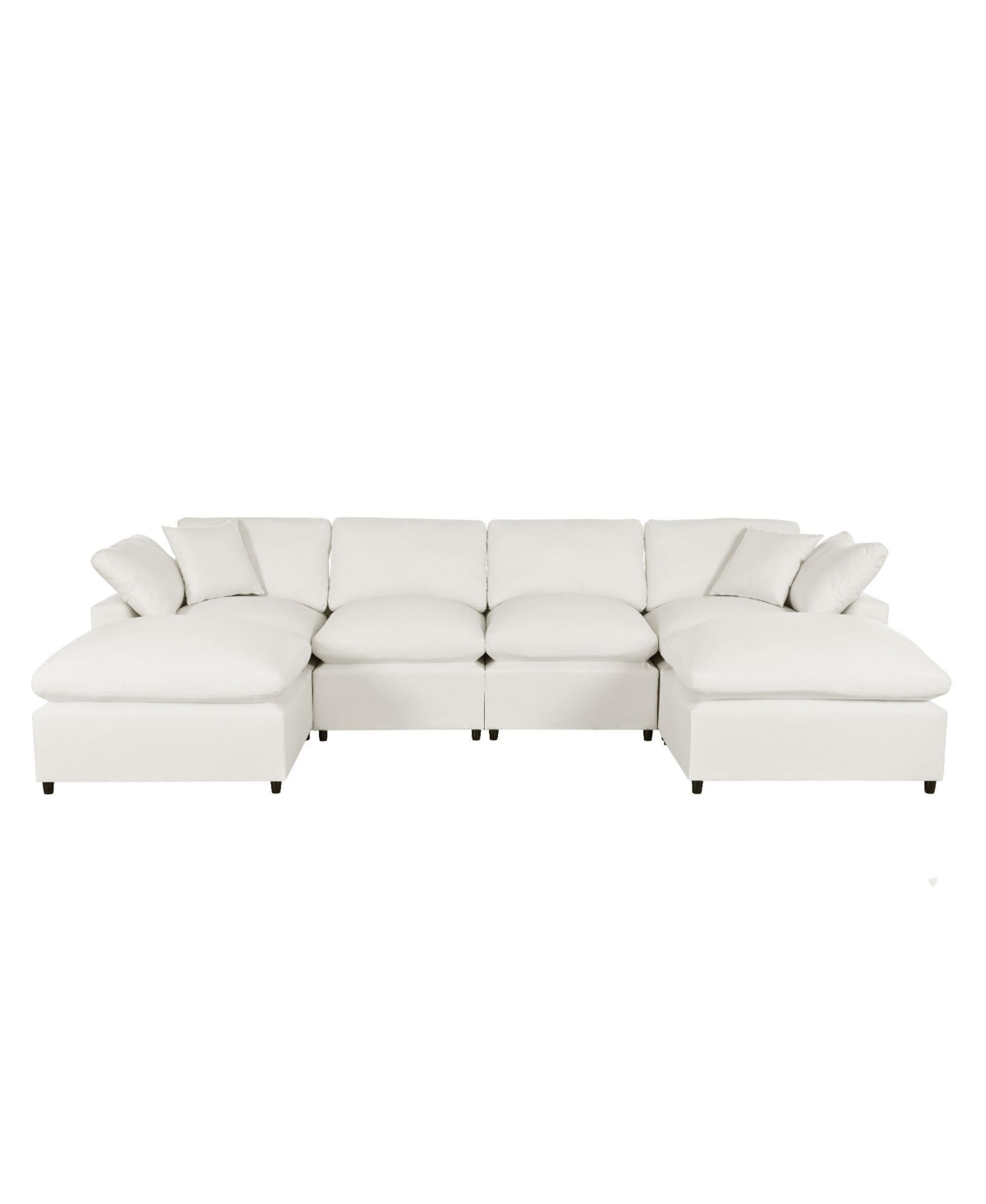 Click here for Modern Large U-Shape Sectional Sofa  2 Large Chais... prices